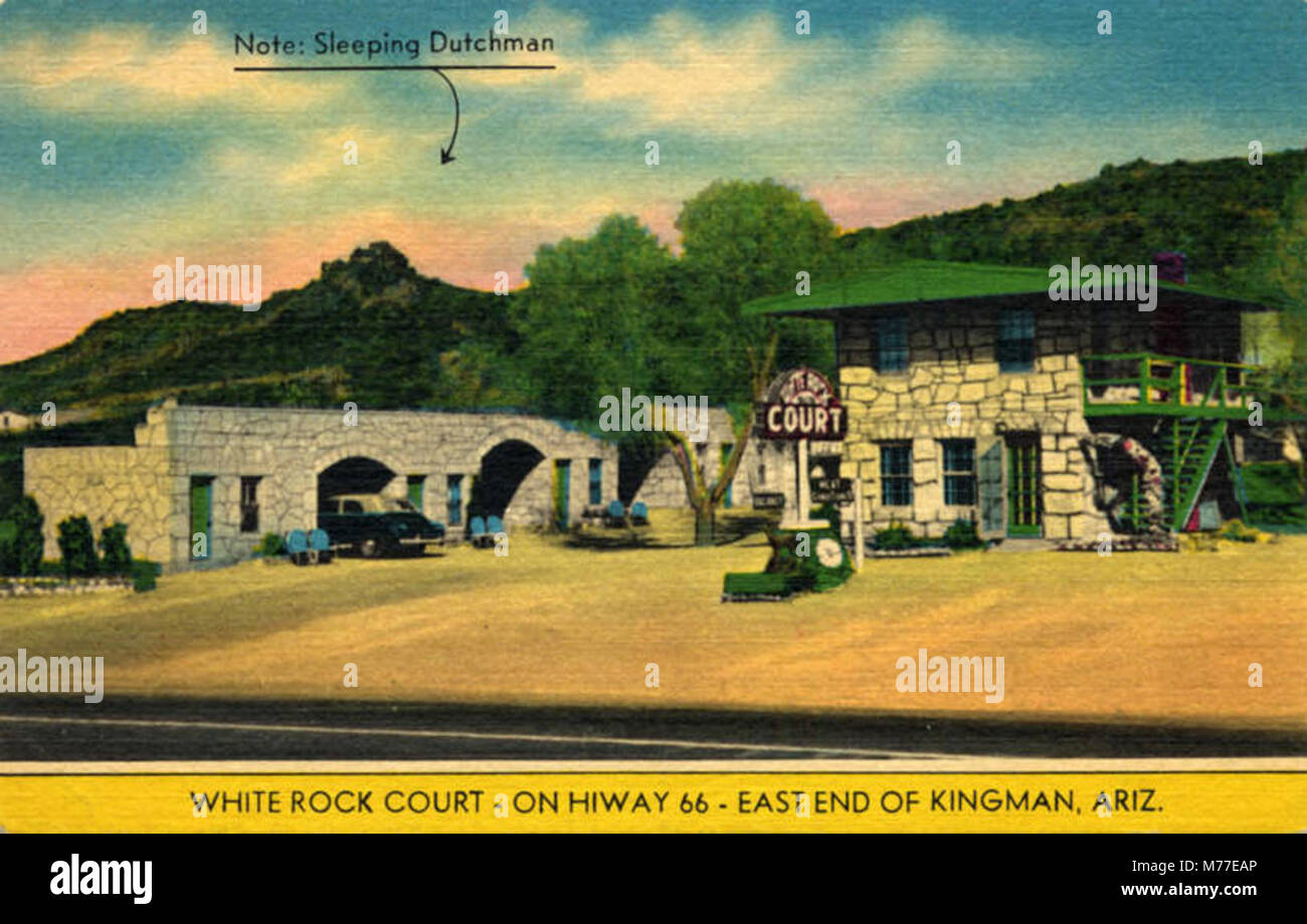 A photograph of White Rock Court, showcasing its architectural features ...