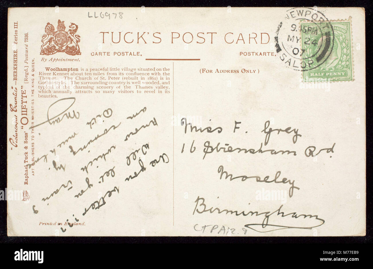 A scenic photograph of Woolhampton in Berkshire, located by the Kennet ...