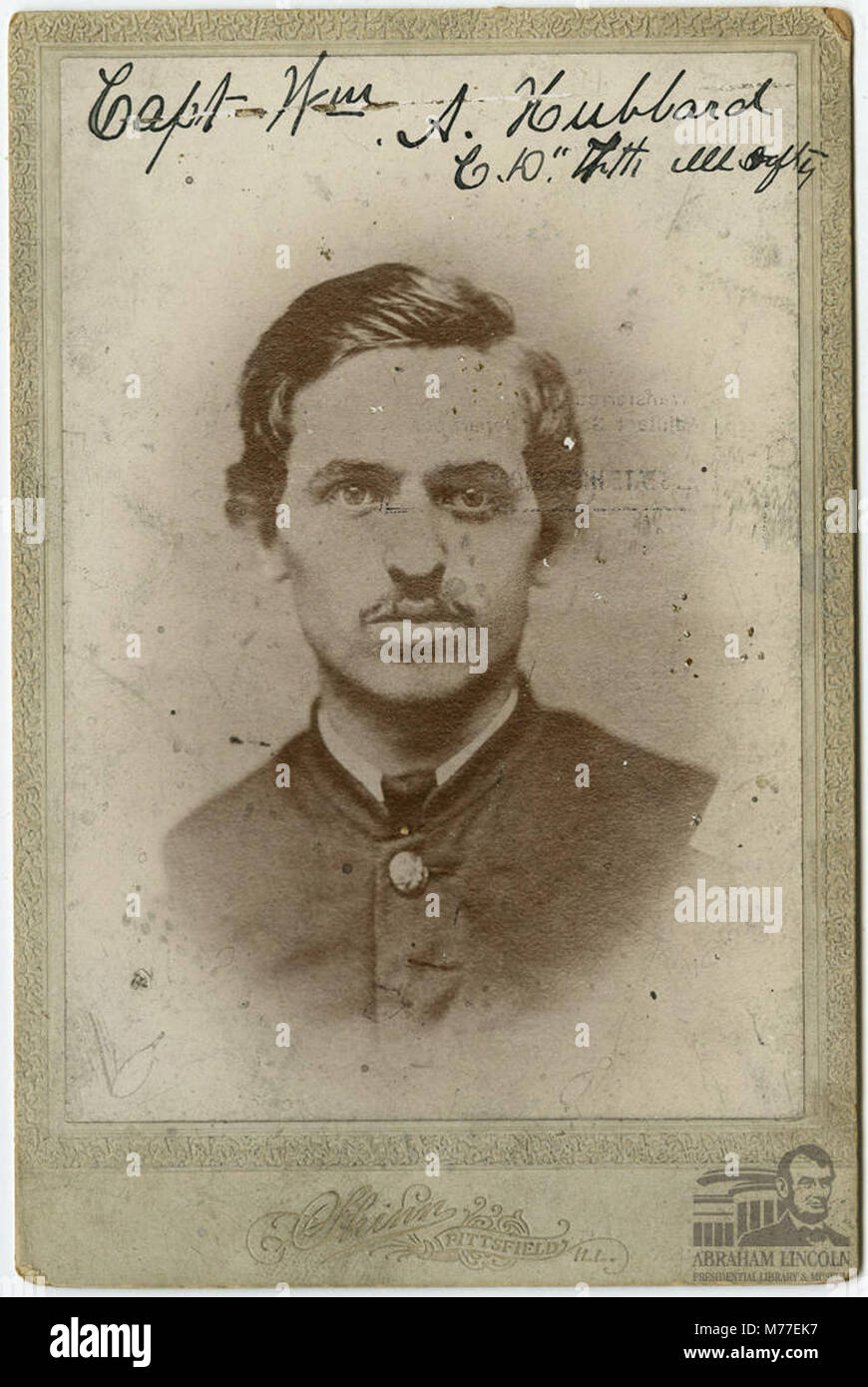 This portrait captures William A. Hubbard, an important figure in ...