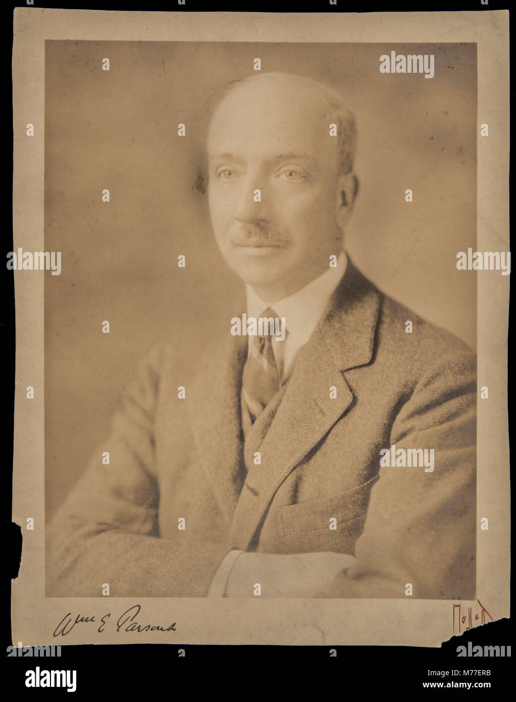 A portrait of William Edward Parsons, a figure from the early 20th ...