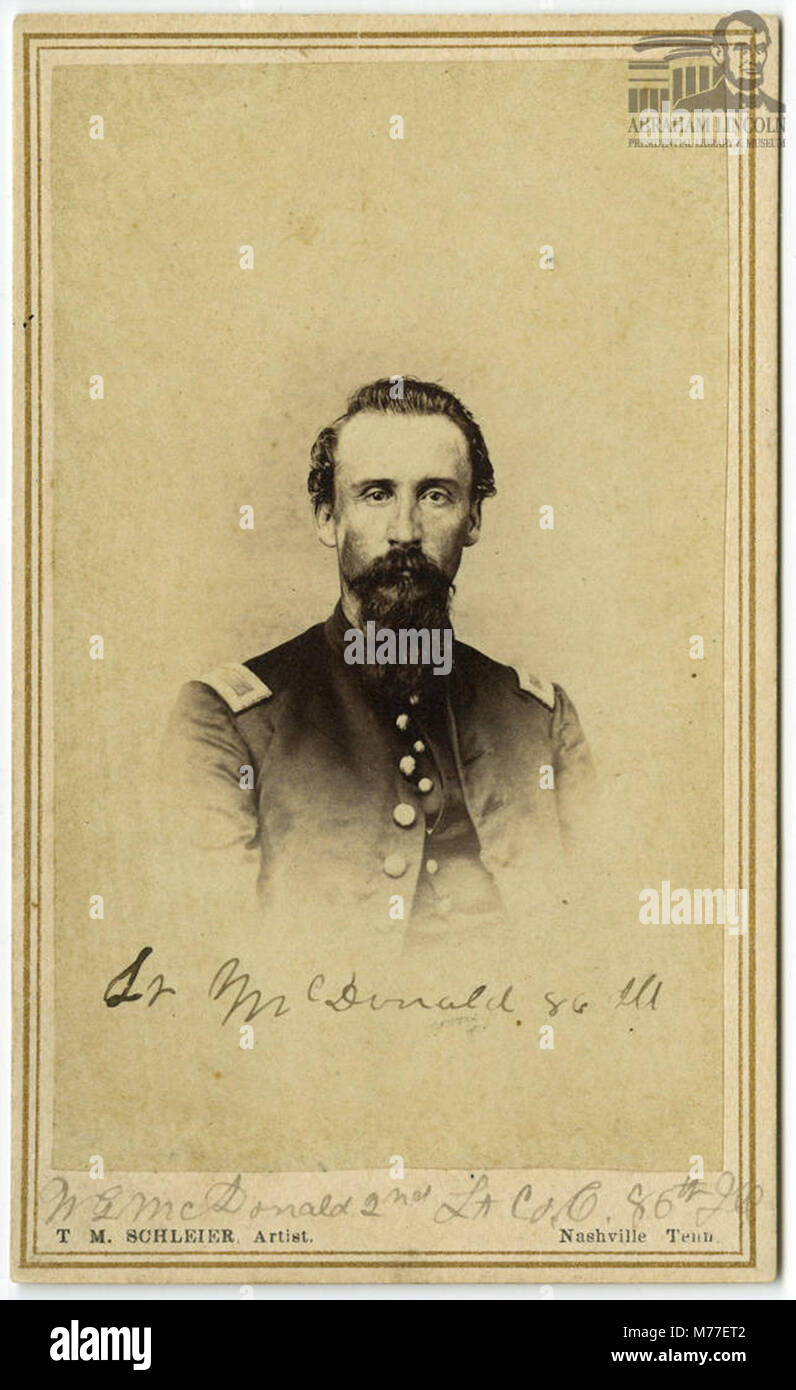A portrait of William G. McDonald, an individual from the 19th century ...