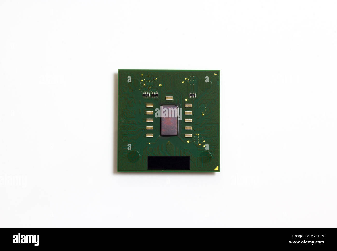 computer processor on white background close up Stock Photo - Alamy