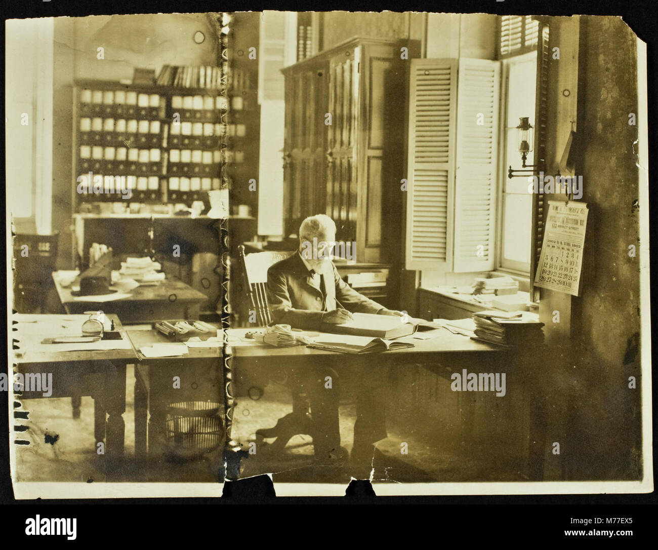 This title refers to a letter and photograph from William J. Haddock ...