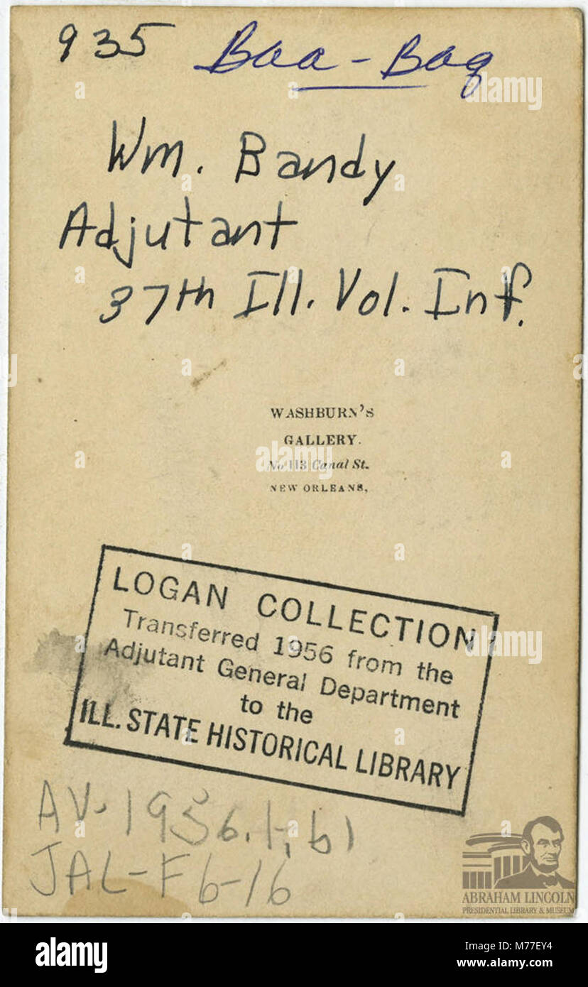 William M. Bandy (ALP BIB 993 Stock Photo - Alamy