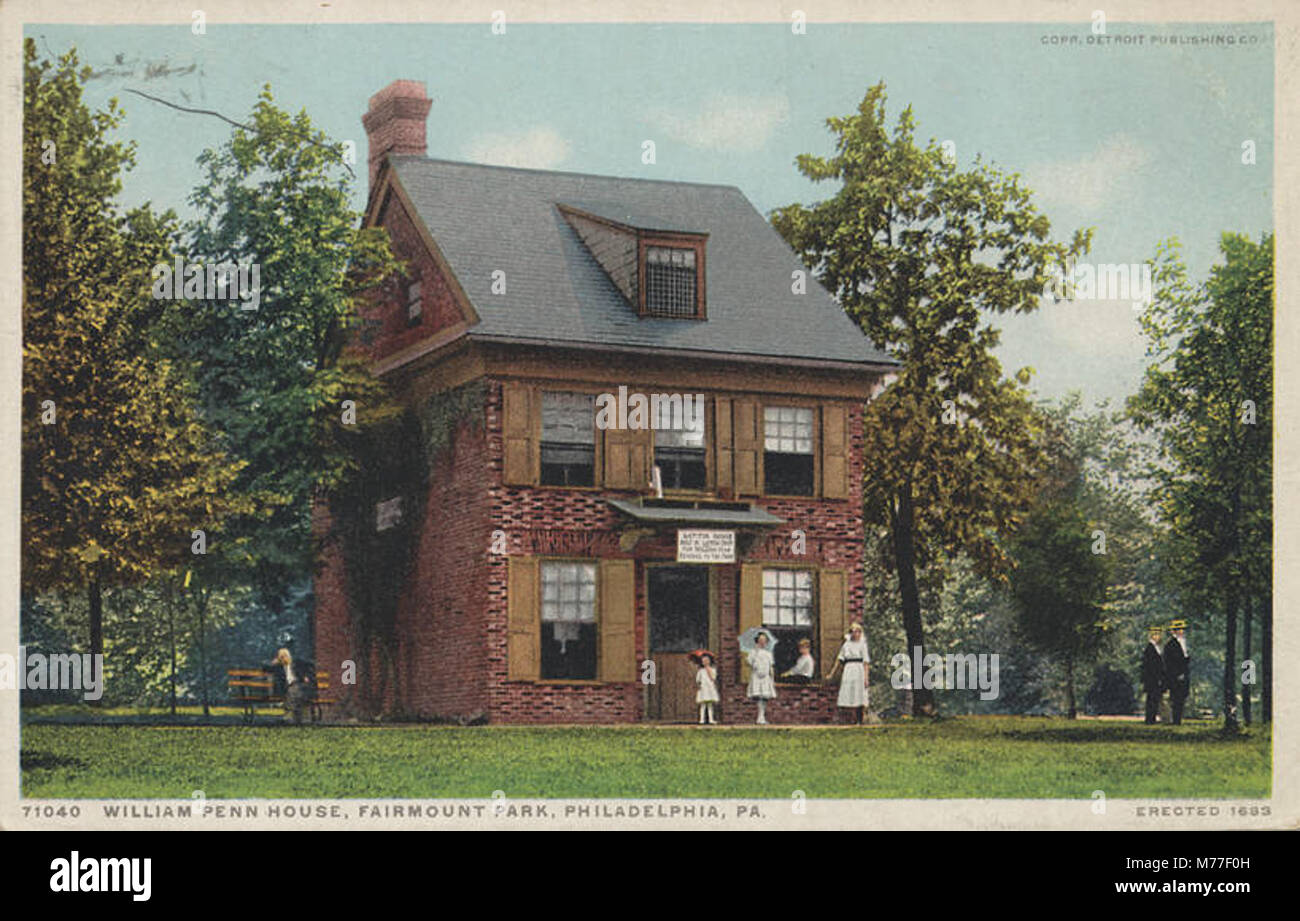 This image shows the William Penn House in Fairmount Park, Philadelphia ...