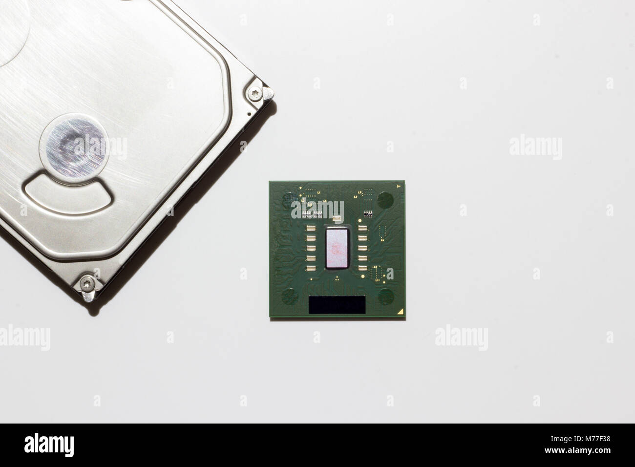 Computer Hardware on white background concept close up Stock Photo - Alamy