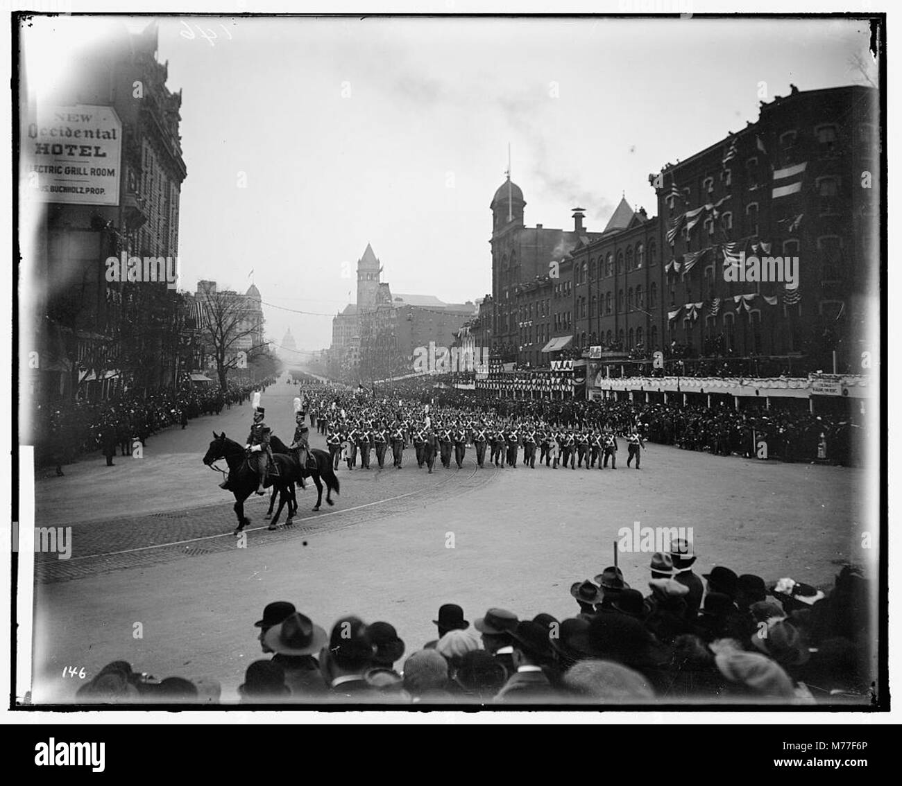 This photograph captures the inaugural parade for President Woodrow ...