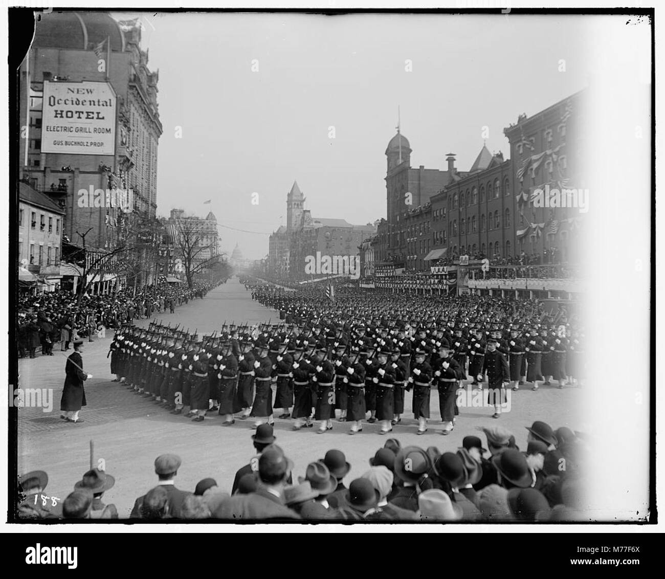 A photograph of the Wilson Inaugural Parade, an event marking the ...