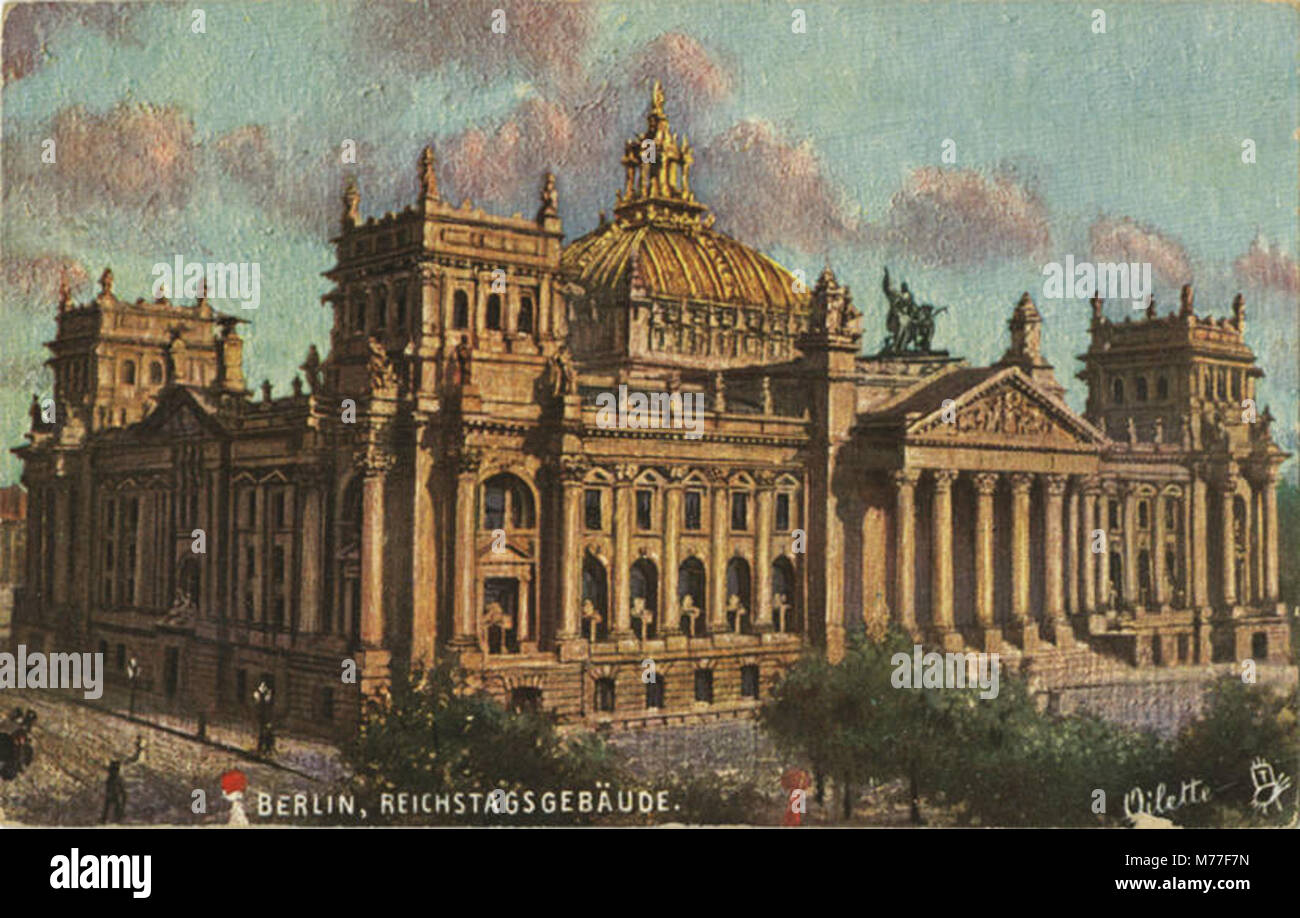 The Reichstag building in Berlin, Germany, is an iconic architectural ...