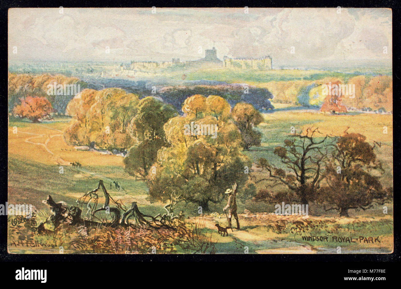 A scenic view of Windsor Royal Park, capturing its natural beauty and ...