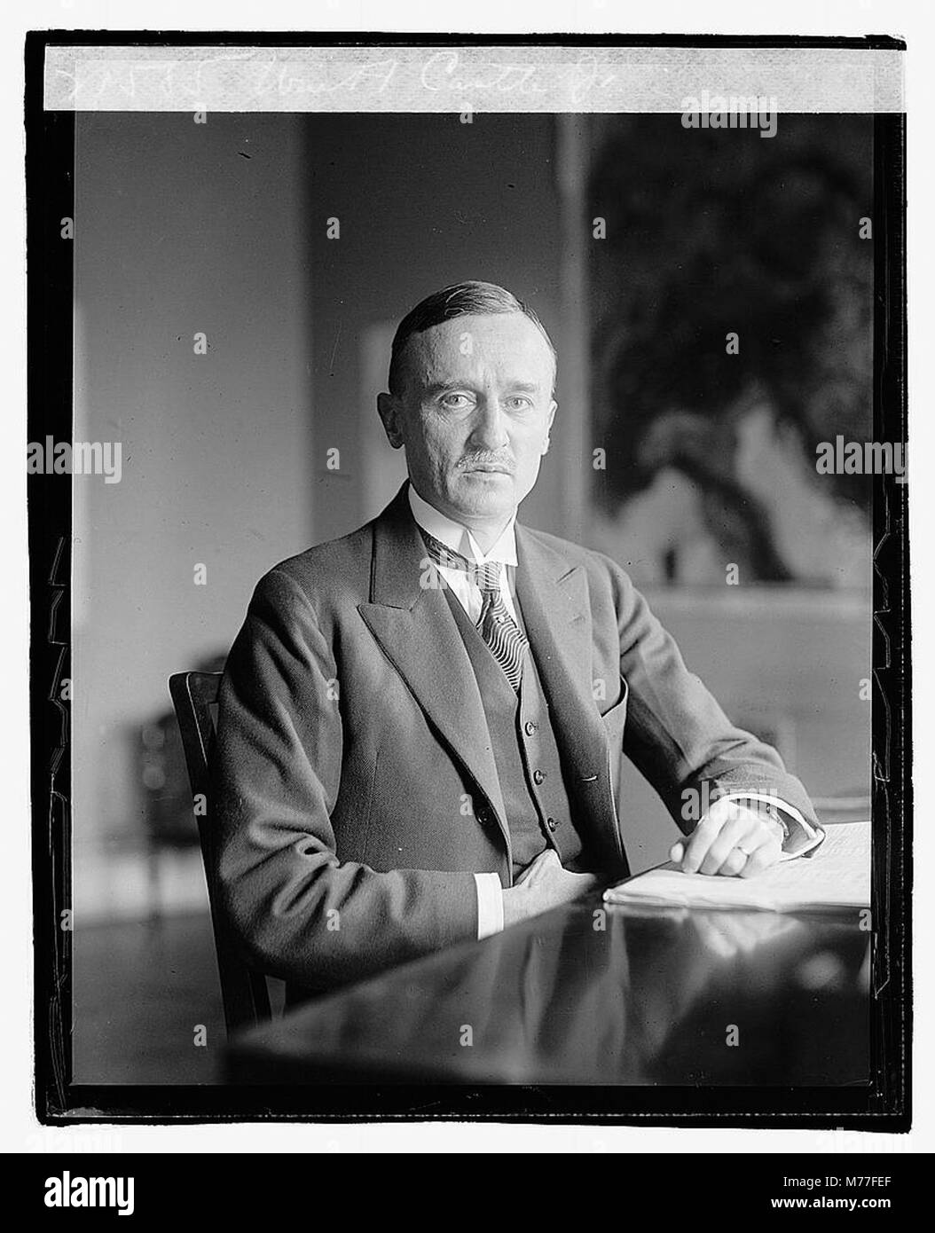 A historical portrait of Wm. A. Castle Jr., captured on December 1 ...