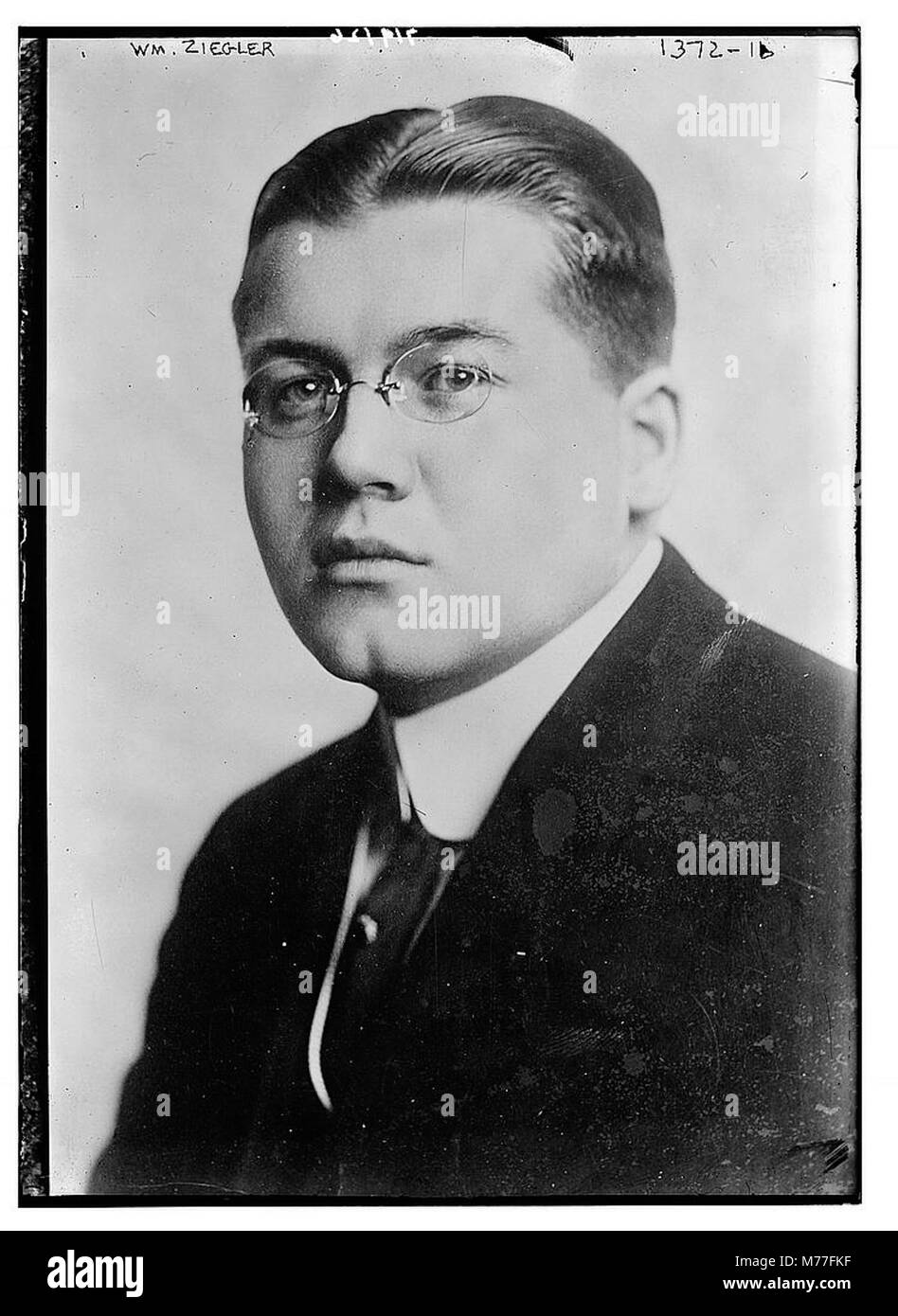 A portrait of Wm. Ziegler, capturing his personal features and ...