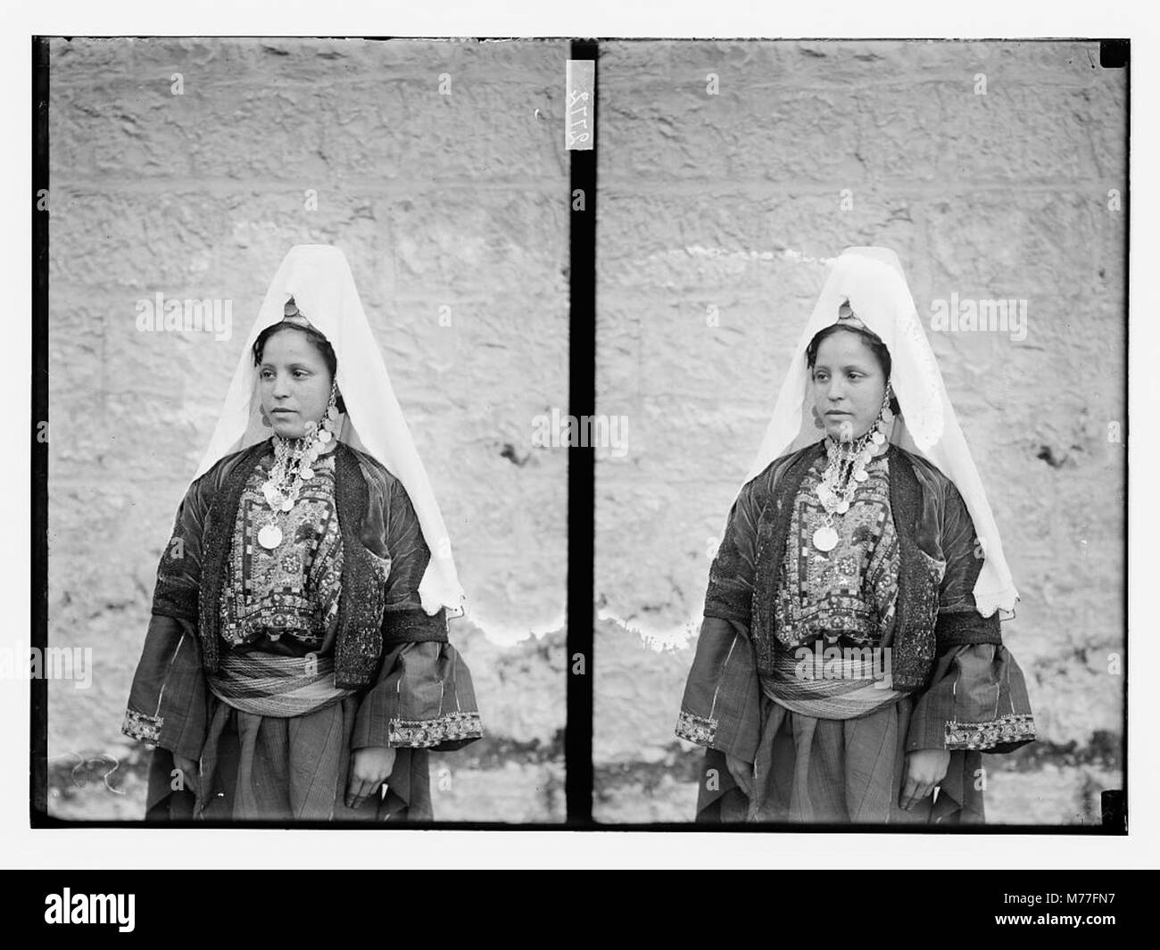 A photograph of a woman from Bethlehem, capturing a cultural ...