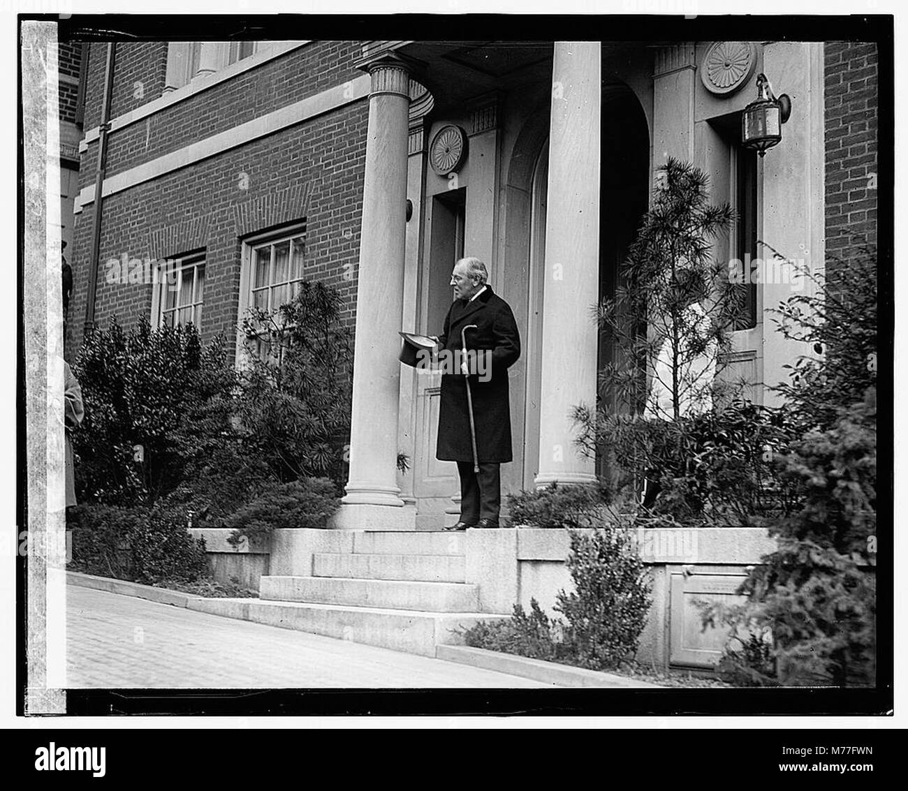 A portrait of President Woodrow Wilson taken on April 28, 1922, during ...
