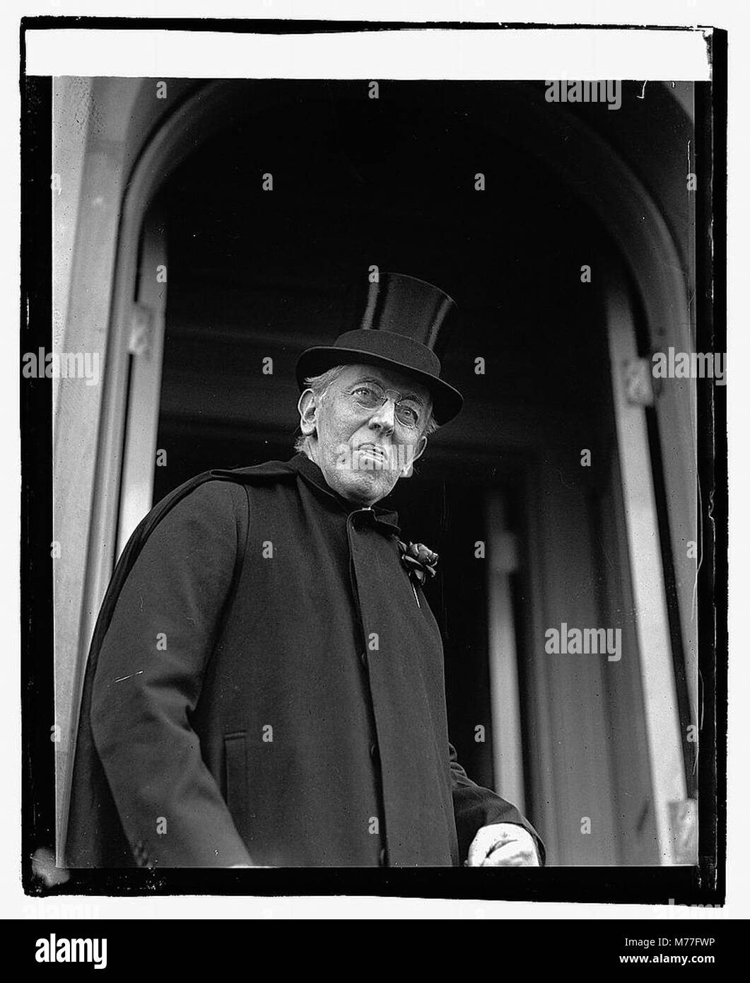 A portrait of U.S. President Woodrow Wilson, taken on his 65th birthday ...
