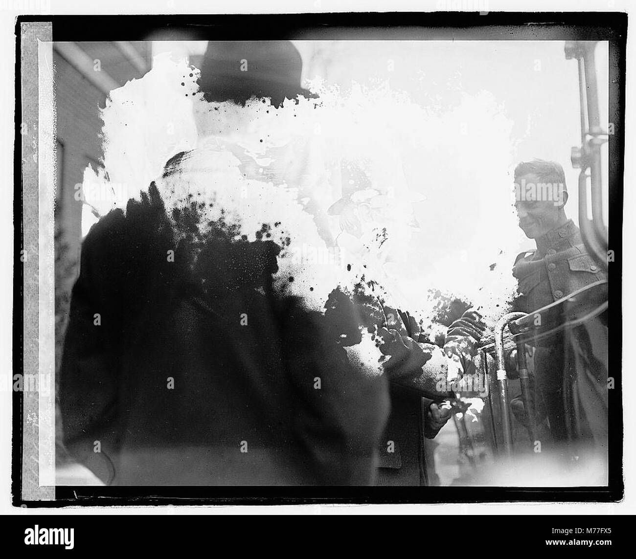 A formal photograph of Woodrow Wilson, the 28th President of the United ...