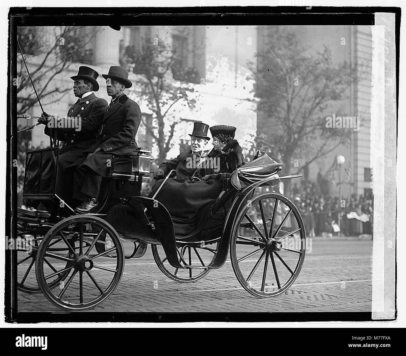 A formal portrait of Woodrow Wilson, the 28th president of the United ...
