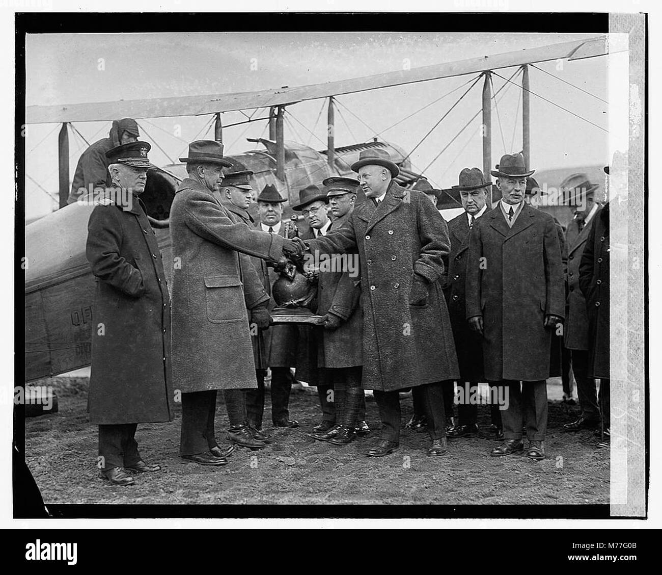 This photograph captures work being carried out at Bolling Field on ...