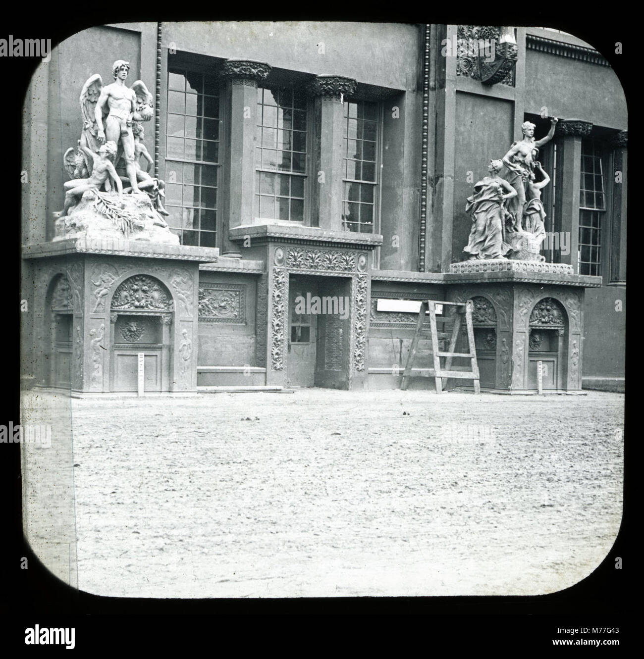 A lantern slide from the 1893 World's Columbian Exposition, featuring ...