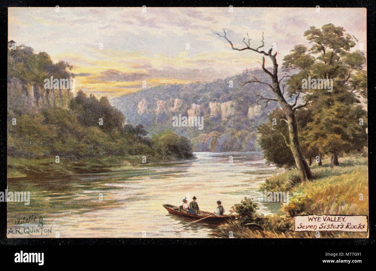 This image captures the Seven Sister's Rocks in the Wye Valley ...