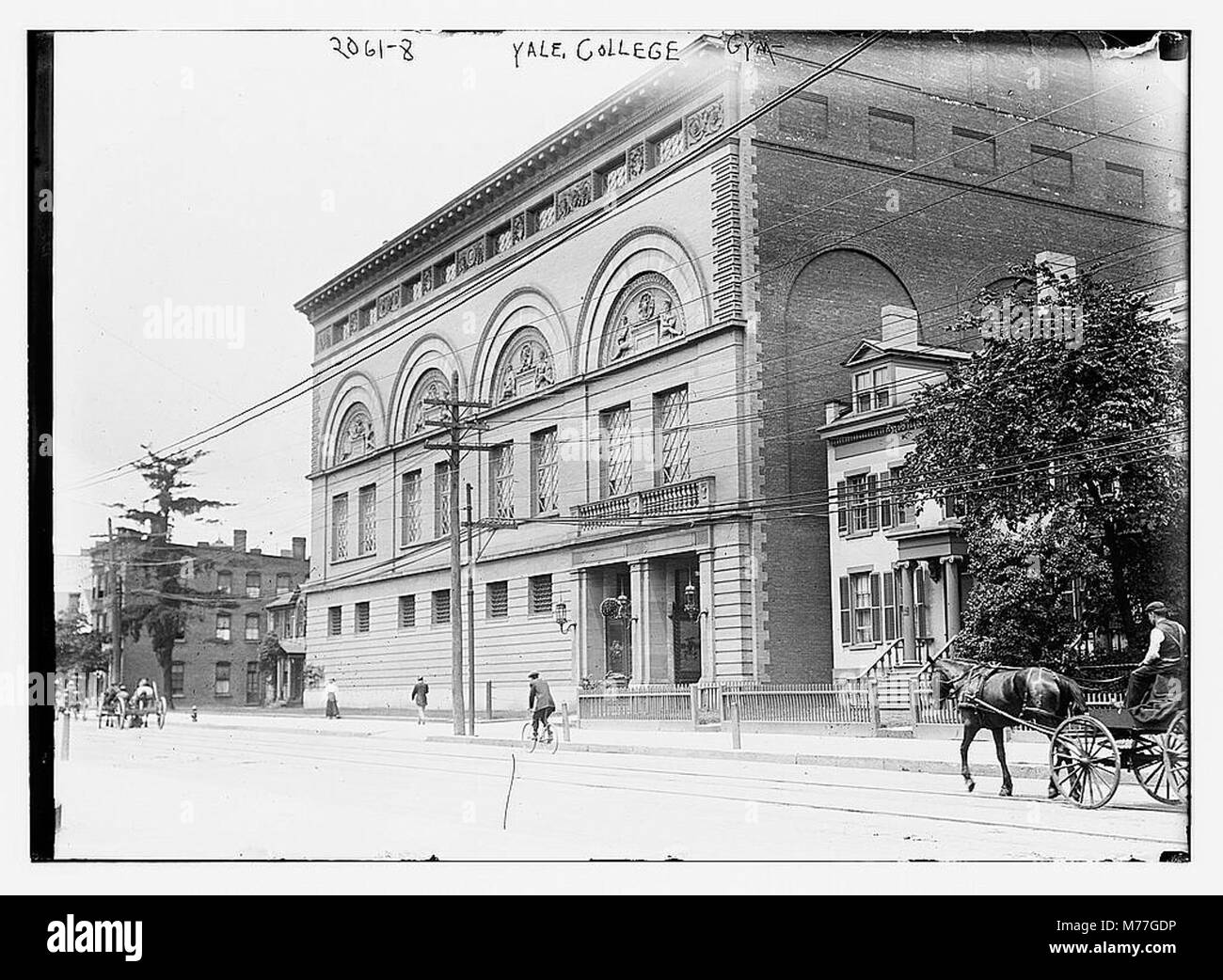 A historical photograph of Yale College, showcasing the college's ...