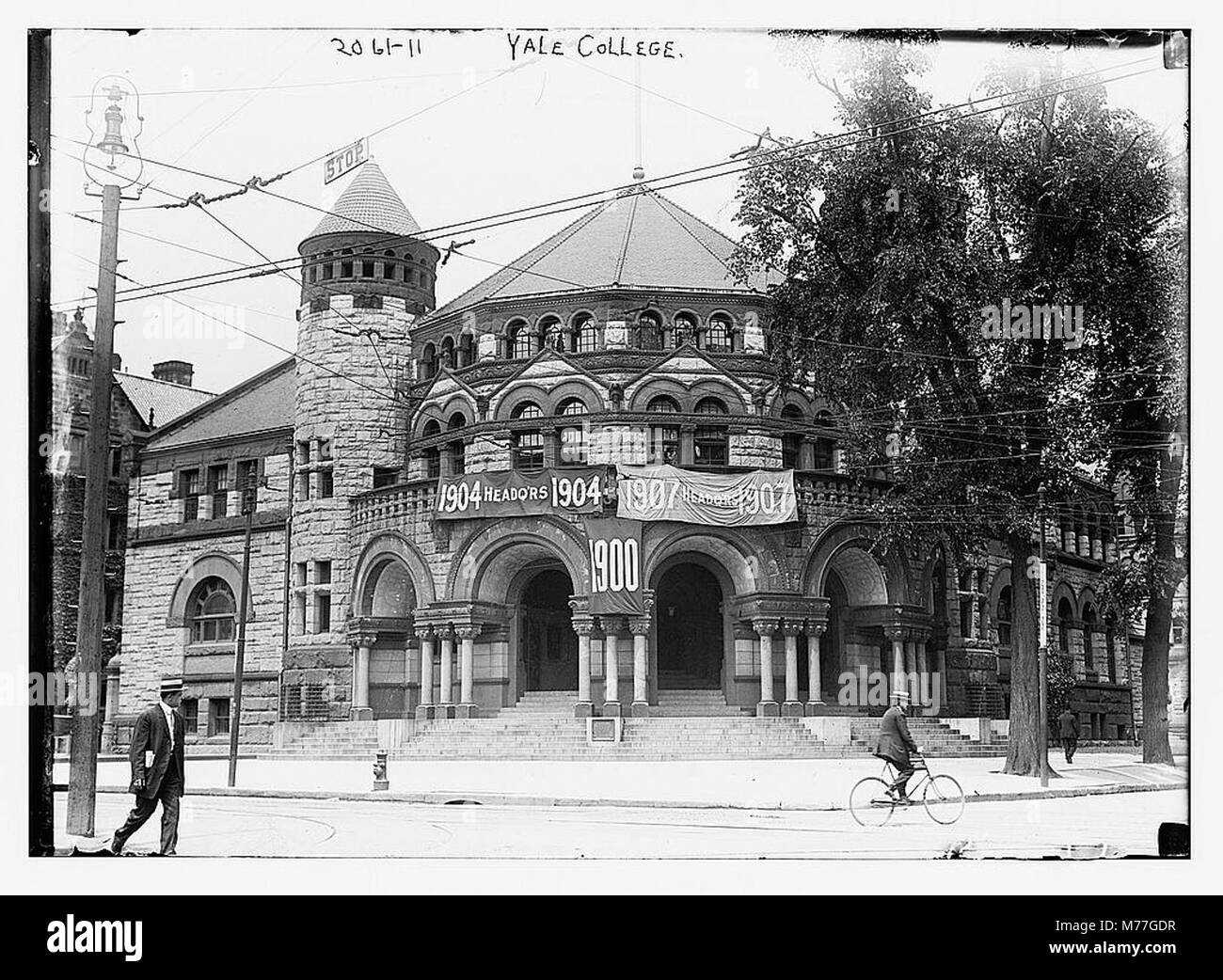 A historic image of Yale College, one of the oldest universities in the ...