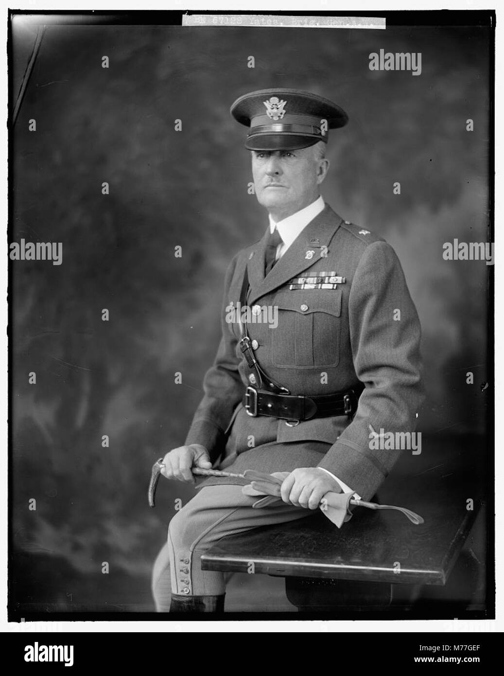 This image features General A.W. Yates, a prominent military figure ...