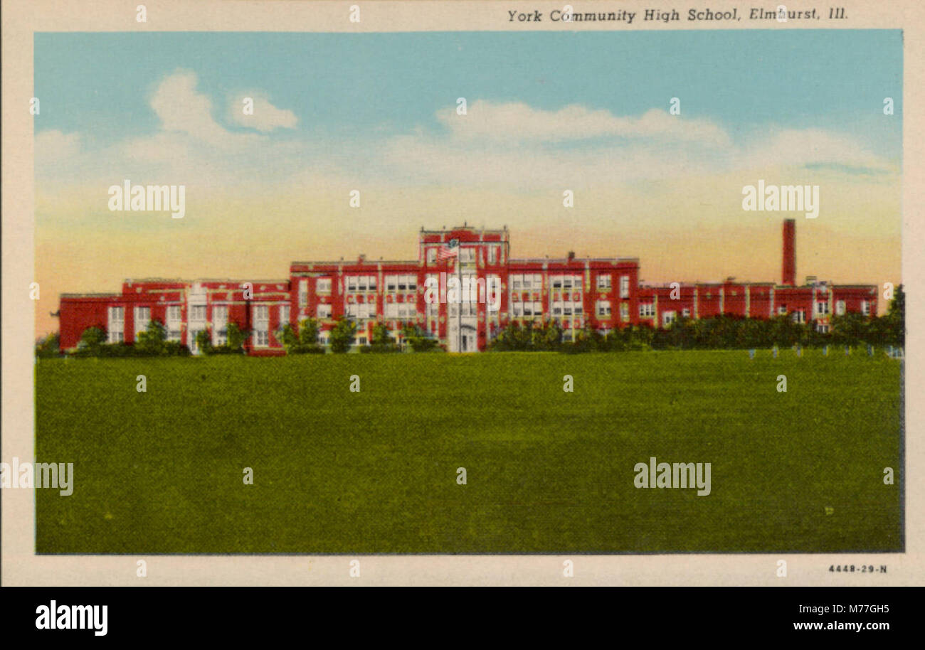 Photograph of York Community High School, a secondary educational ... Photograph of York Community High School, a secondary educational ...