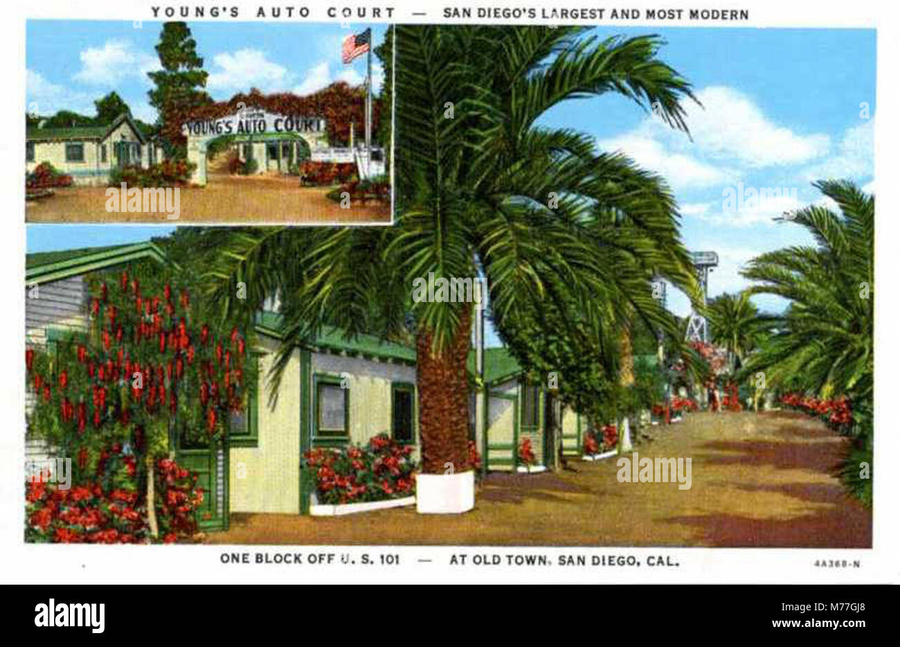 Youngs modern auto court hi-res stock photography and images - Alamy