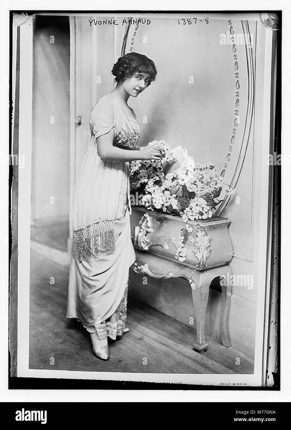 This portrait features Yvonne Arnaud, a renowned French-born British ...