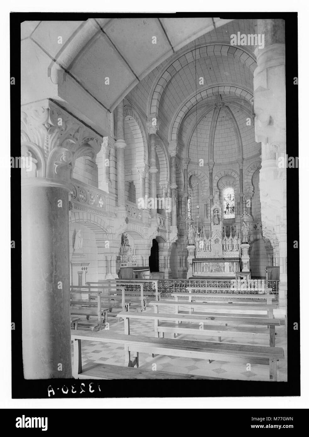 An interior view of the chapel at the Bethlehem Carmelite Convent ...