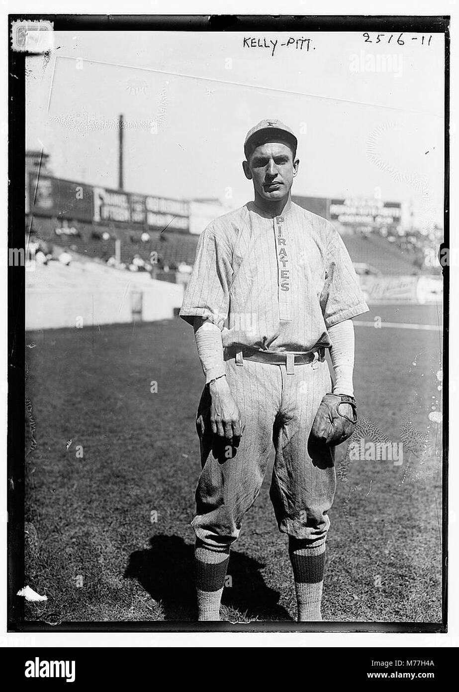 This photograph shows Billy Kelly, a baseball player for the Pittsburgh ...