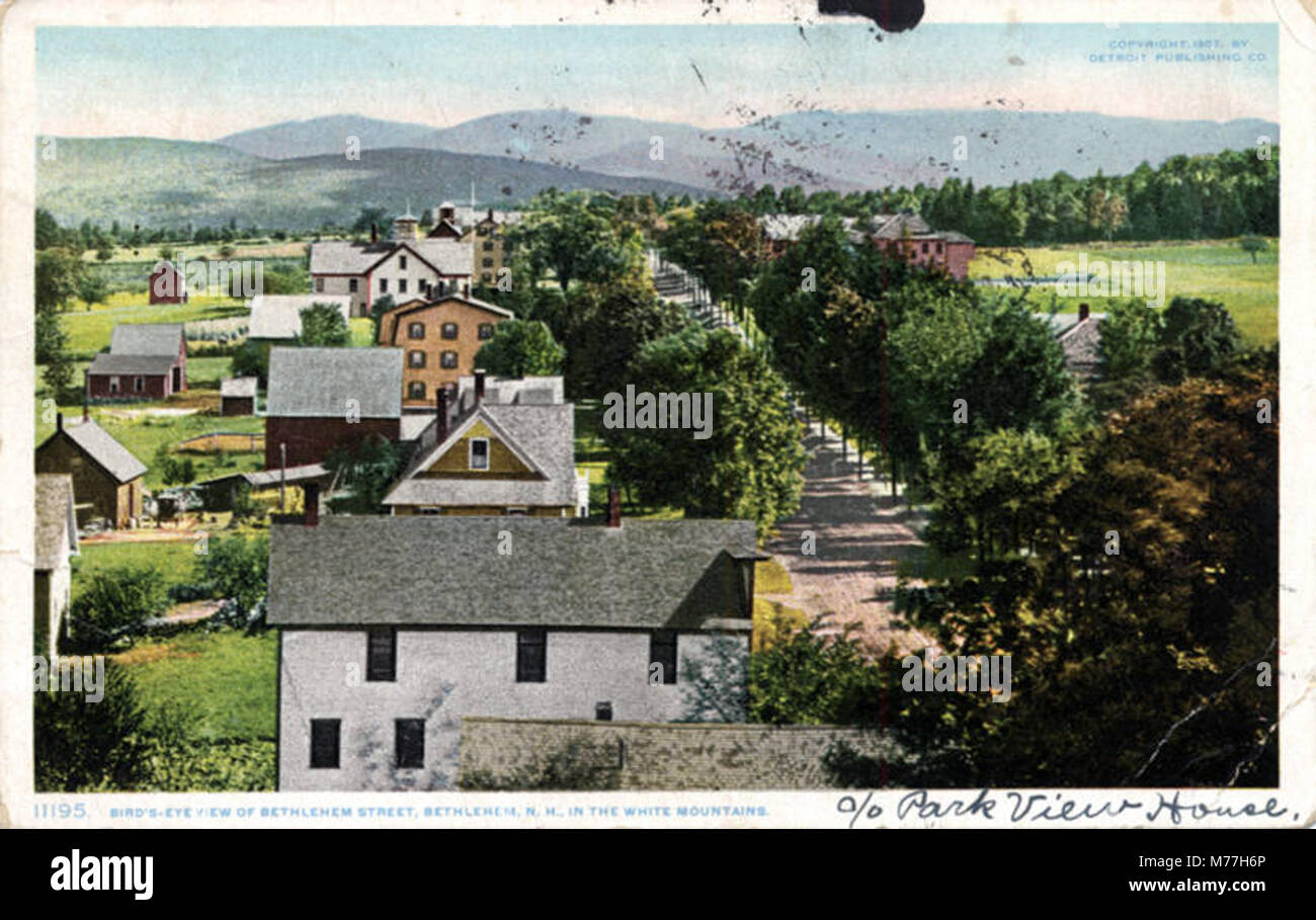 Bird's-eye-view of Bethlehem Street (NBY 4502 Stock Photo - Alamy