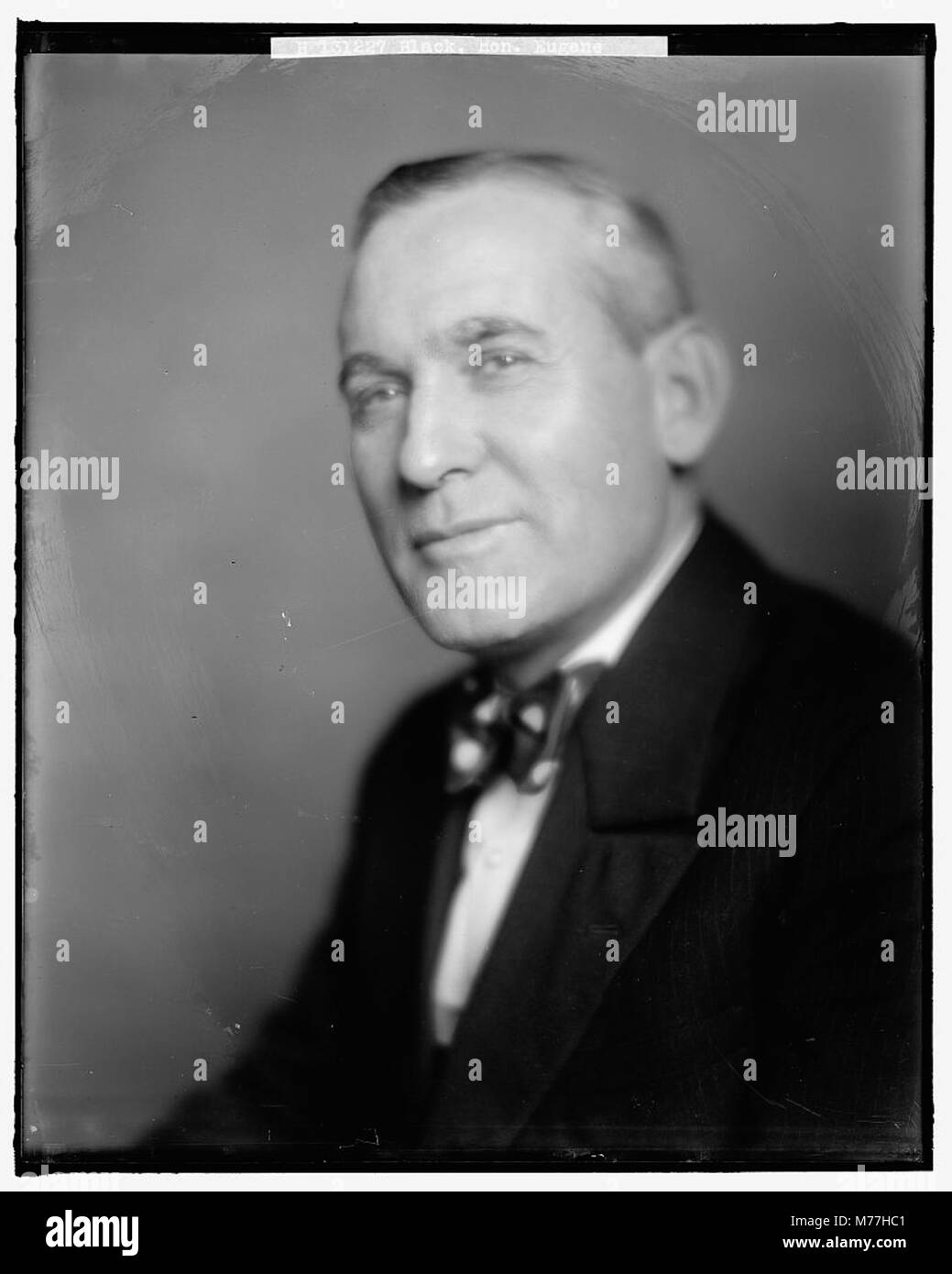 A portrait of Eugene Black, an honorable figure, reflecting his ...