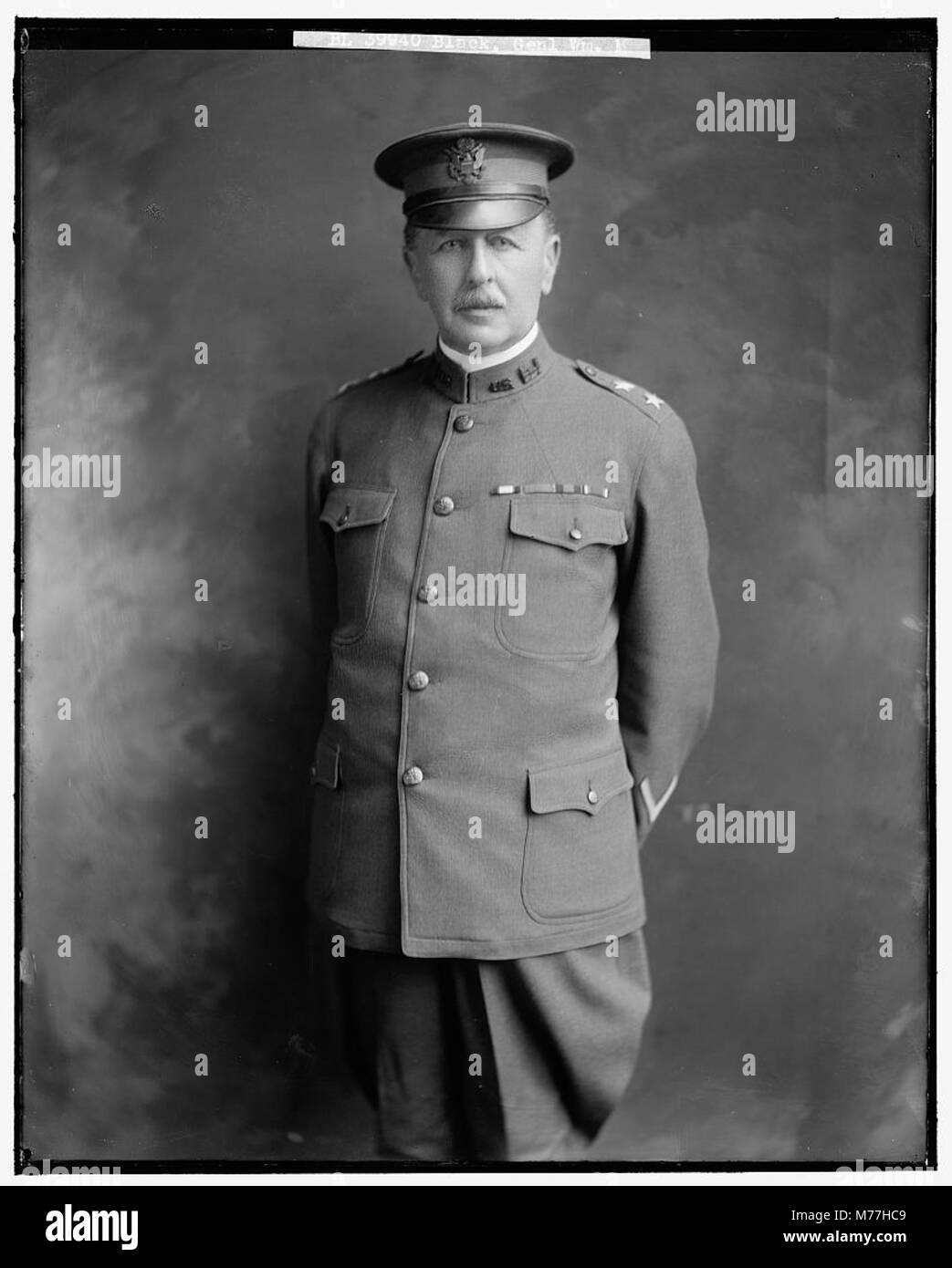 A portrait of General William M. Black, an influential military leader ...