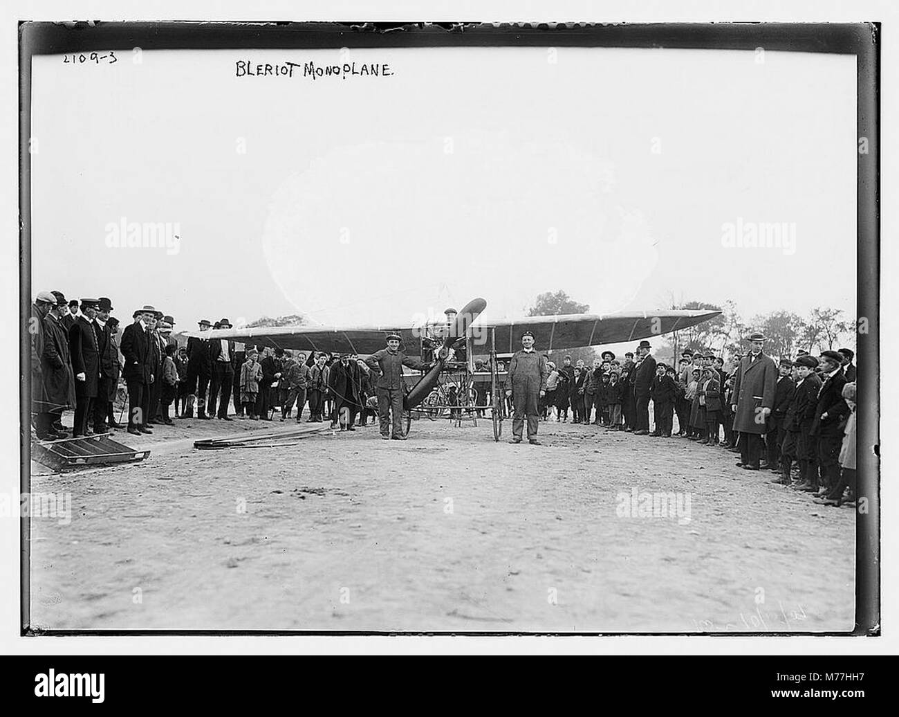 A photograph of the Bleriot monoplane, an early 20th-century aircraft ...