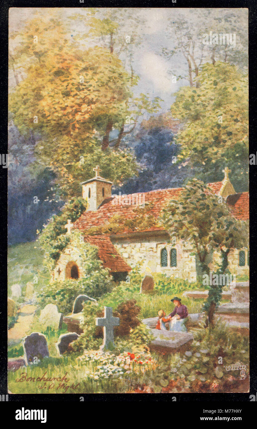 A scenic view of Bonchurch on the Isle of Wight, showcasing the ...