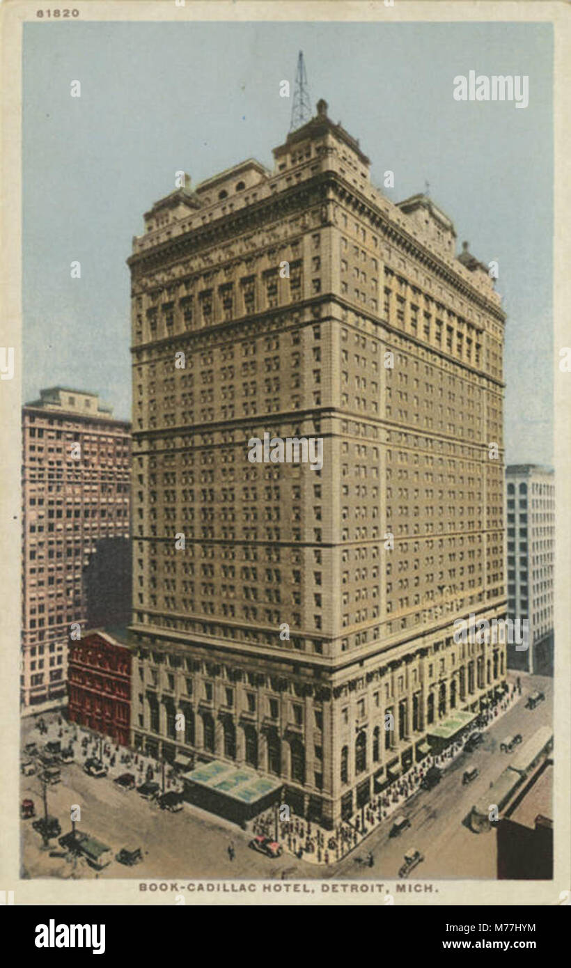 The Book-Cadillac Hotel, located in Detroit, Michigan, was an iconic ...