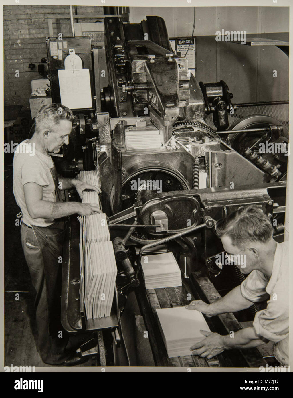Overview of the bookbinding process used in manufacturing books ...