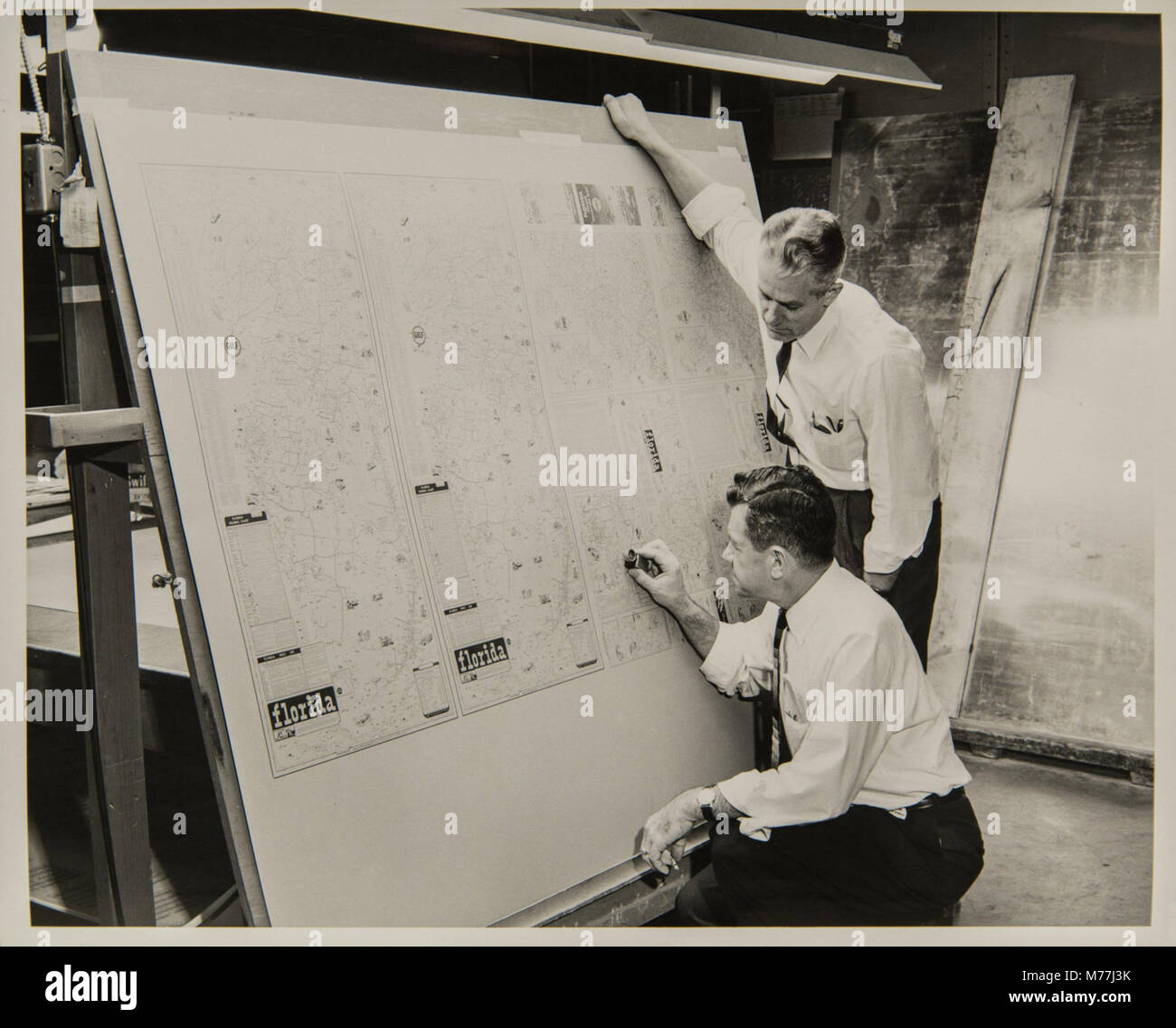 A photograph of book manufacturing equipment used in camera and plate ...