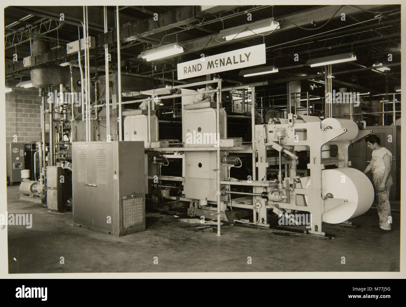 Book Manufacturing - Offset Press (NBY 4919 Stock Photo - Alamy