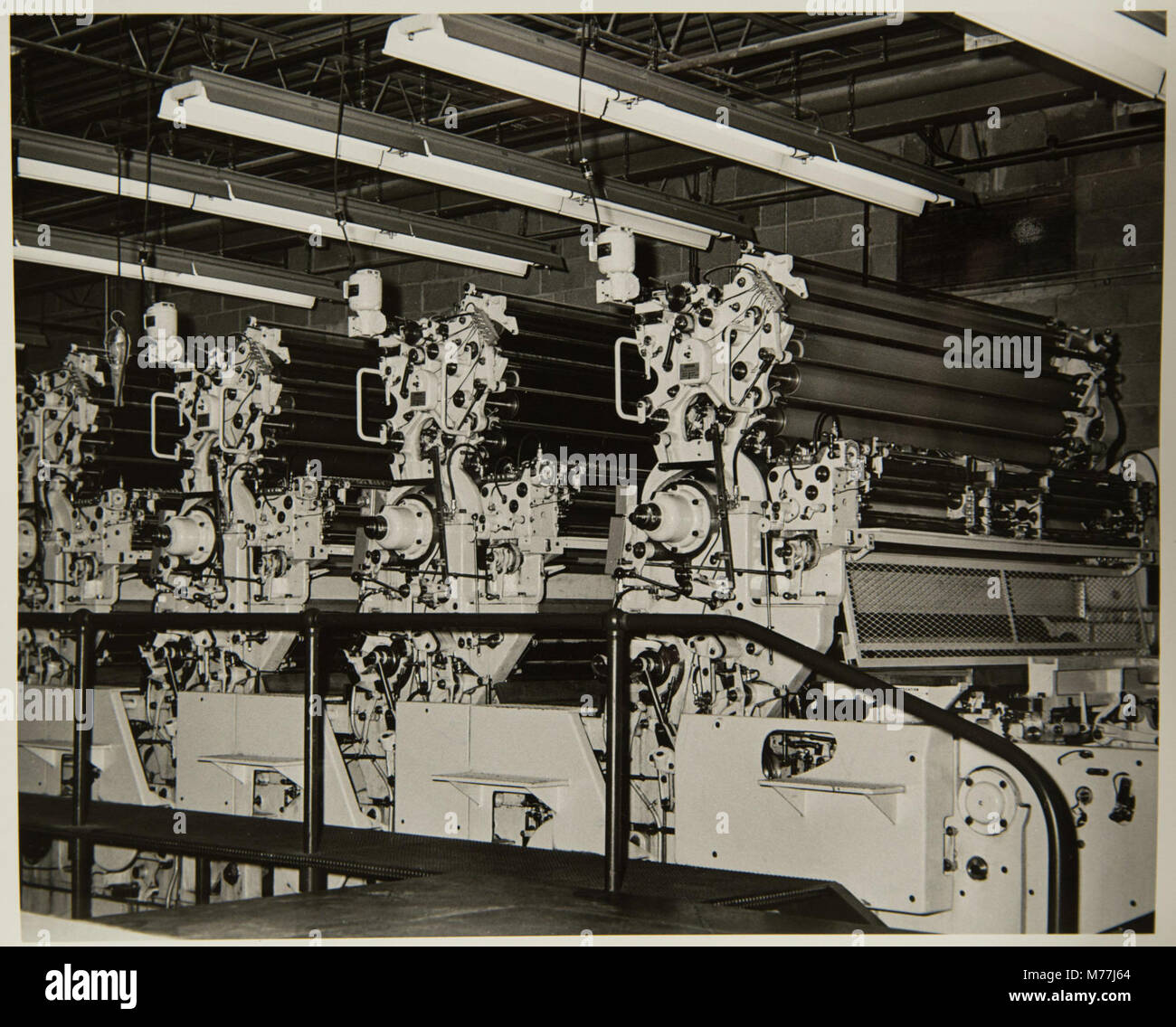 An image showing the offset printing press, an important technology in ...