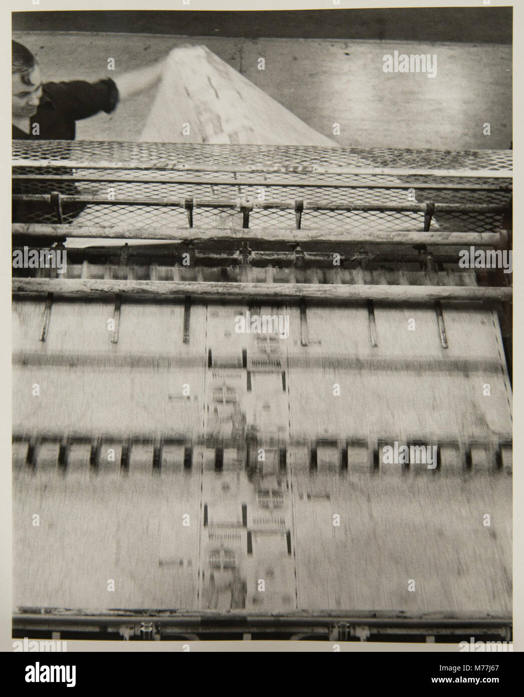 A detailed image showing the process of book manufacturing using an ...