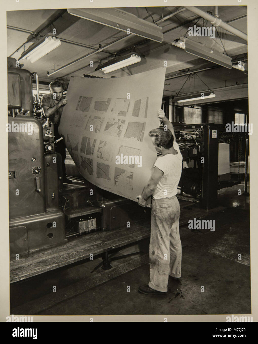 This image illustrates the process of book manufacturing, specifically ...