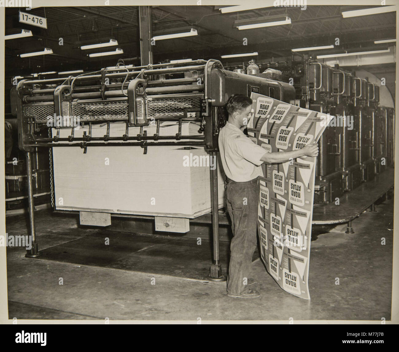 An image illustrating the process of sheet-fed offset printing used in ...