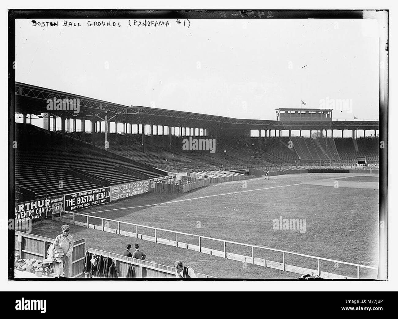 A panoramic view of Boston's ball grounds in 1912, capturing the ...