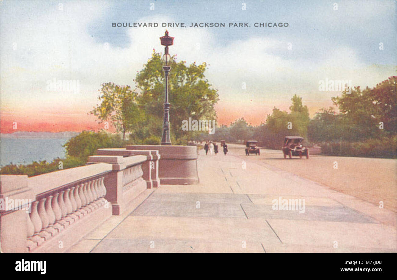 A photograph of Boulevard Drive in Jackson Park, Chicago, showcasing ...