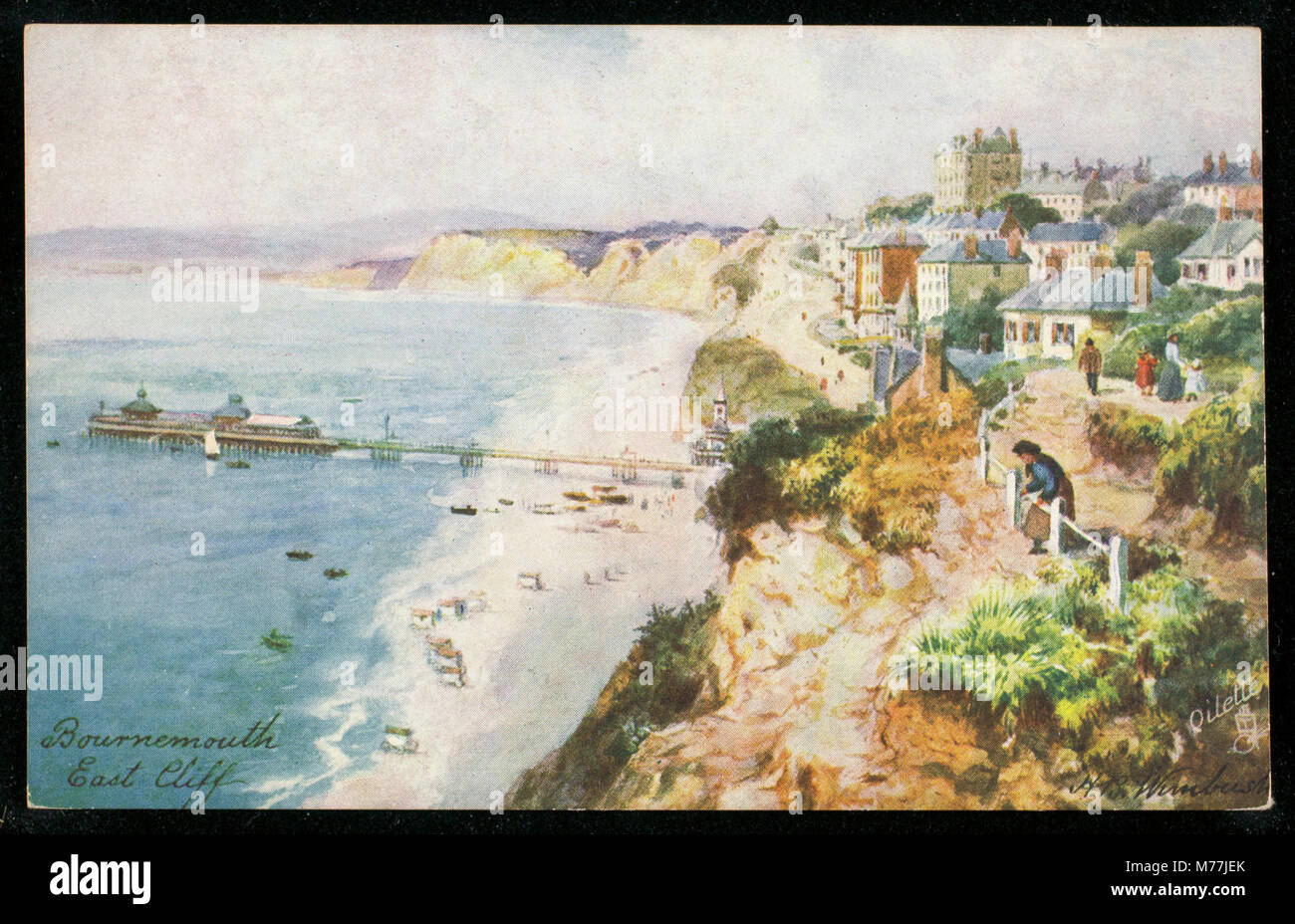 Bournemouth East Cliff is a scenic coastal location in southern England ...