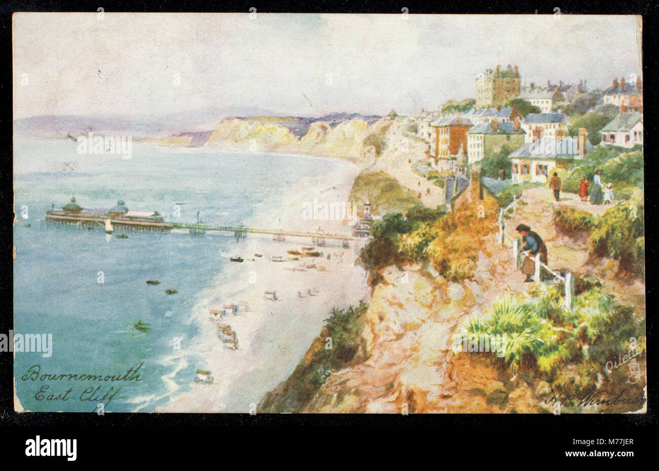 A scenic view of Bournemouth East Cliff, showcasing the natural ...