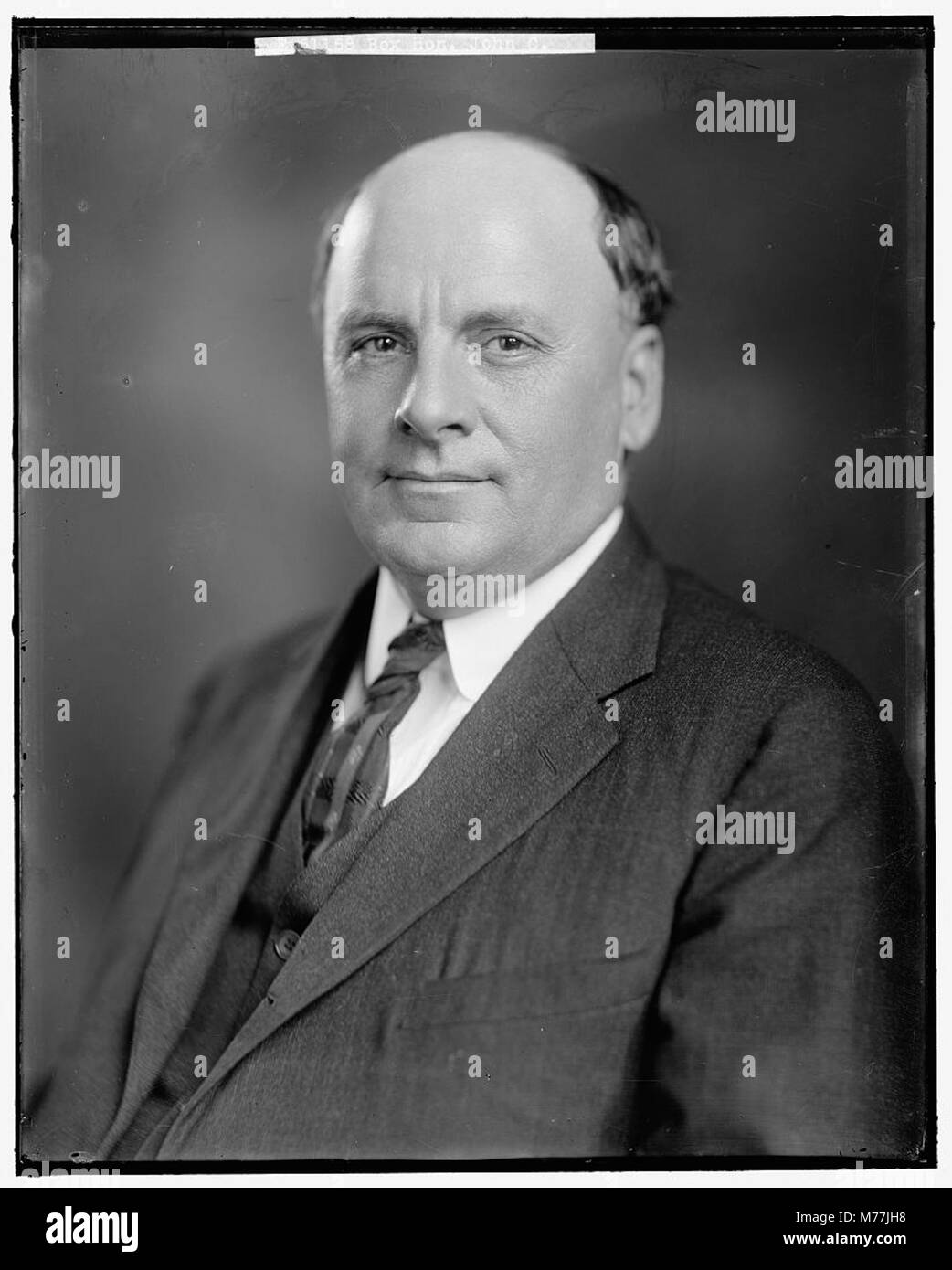 A portrait of Honorable John C. Box, a prominent figure, captured in ...